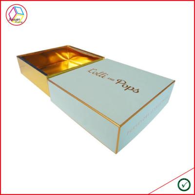 Cina tagliare di Matte Lamination Chocolate Packaging Box della stagnola di oro di 4mm in vendita