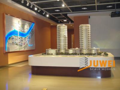 China 20 Projects Per Month Customized Plastic Architectural Scale Model of Commercial Building JW-32 for Real Estate Show for sale