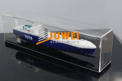 China Refined Handmade and Machines Processing Custom Scale Container Cargo Vessel Model Ships JW-230 in Based on The Photo Color for sale