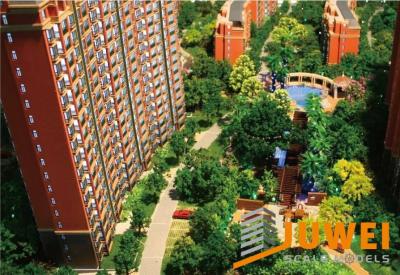 China 10 Projects Per Month Scale Residential Building Model with Landscape JW-312 Landscape Design for sale