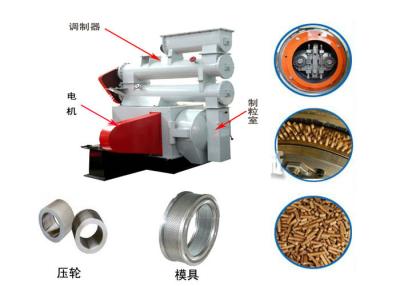 Cina Mulino 22-150kw 0.8-8t/H 2400×1200×1600 della pallina dell'alimentazione del bestiame dell'acciaio legato in vendita