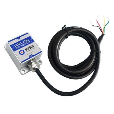 China Dual Axis Digital Inclinometer RS232 RS485 TTL CAN Output Double Axis Tilt Sensor MEMS Clinometer for solar tracking etc for sale