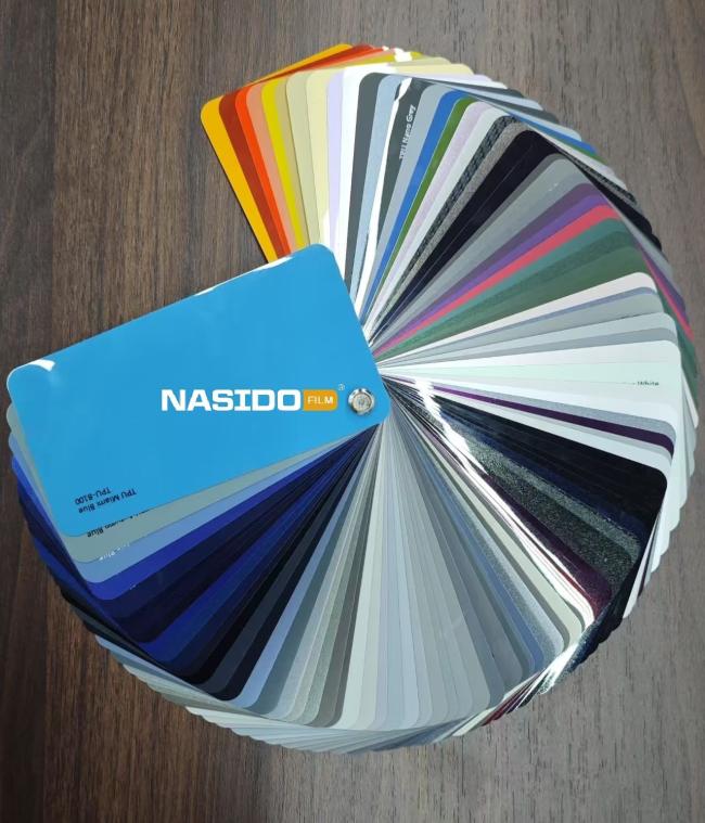 NASIDO film roll packaging and material sample