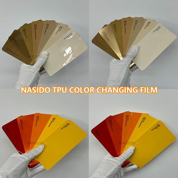 Quality NASIDO Colored Ppf Wrap TPU Brown Orange Color For Car Body Color Change Ppf for sale