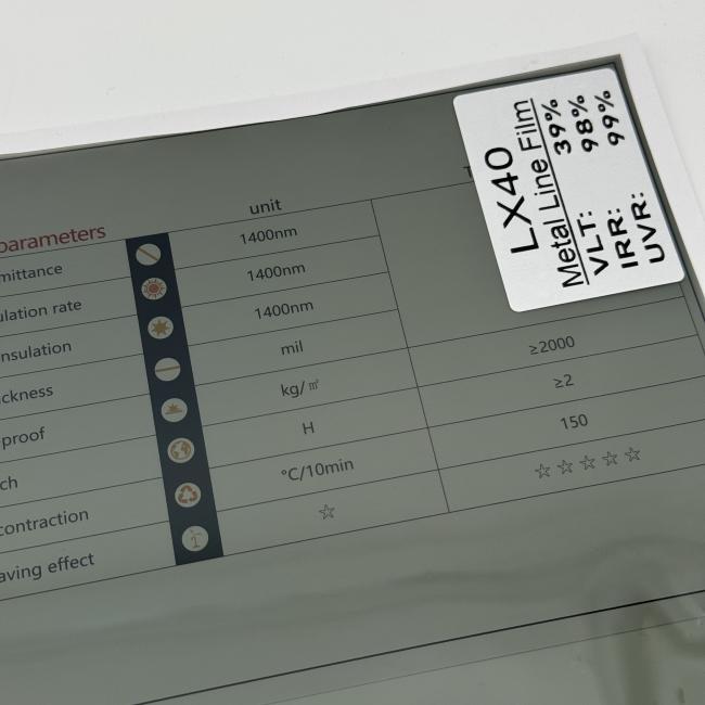 Close-up view of LX40 film texture and quality