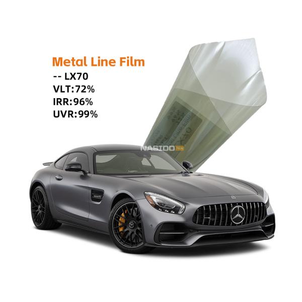 Quality Premium 2HD Metal Line Metalized Window Tint LX70 Light Green 72% VLT 2mil for sale