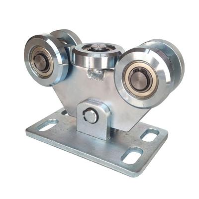 Cina base di appoggio a mensola elettrica scorrevole automatica del trasporto 8mm della ruota del portone di 80x80mm in vendita