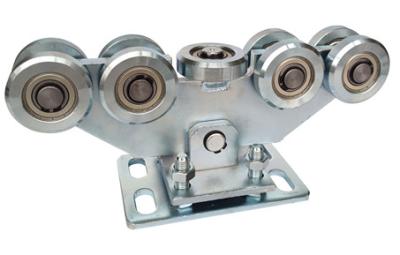 Cina piatto a mensola galvanizzato d'argento della riparazione del trasporto della ruota di Gate Kit 9 del recinto di 68mm in vendita