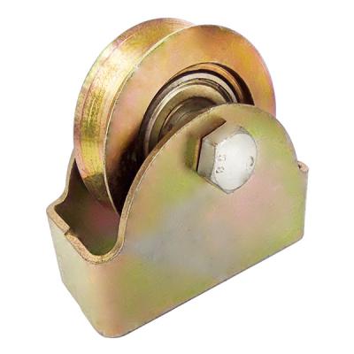 Cina la disposizione Y della ruota del portone di scivolamento di 80mm scanala il singolo cuscinetto con la scatola rotonda esteriore di sostegno in vendita