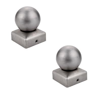 Cina Recinto di legno d'acciaio sferico Post Caps Galvanized della palla 100 x 100 10cm x 10cm in vendita