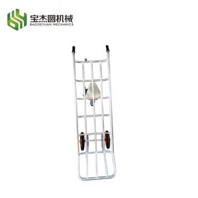 China Livestock Automatic Wheel Barrow Cart for Transport Dead Pig Large Pig Farm Carcass Cart Hand Drive Trolley for sale