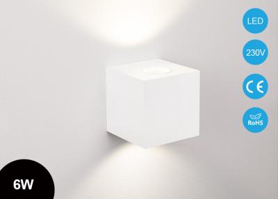 Cina Su e giù il driver di alluminio dell'interno fissato al muro di Diammable LED di punto della luce 3 della parete della PANNOCCHIA LED del cubo 2*3W in vendita