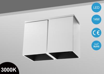 Cina 2*7W il soffitto montato di superficie ribaltabile della PANNOCCHIA LED delle teste CRI>90 del quadrato 2 giù si accende in vendita