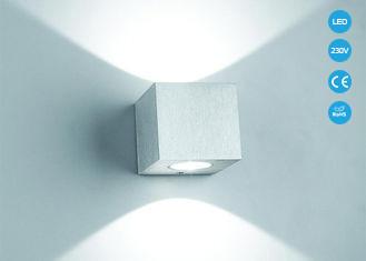 Cina 1W / materiale dell'interno quadrato dell'alluminio del cubo della peluria della parete di 3W LED in vendita