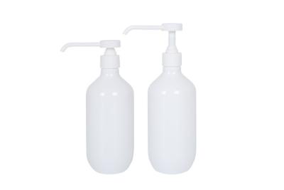 중국 흰색 빈 PET 16oz 샴푸 헤어 펌프 병 손 위생제 펌프 병 긴 노즐 판매용