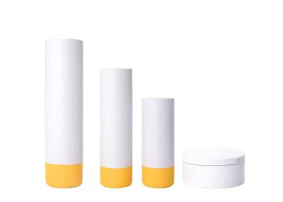 China 100ml Rotary Plastic Bottle Clamshell Cream Jar With Scoop for sale