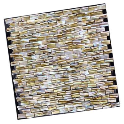 China 3d het Mozaïektegels van Shell van de baksteenrivier, de Tegel van Shell Backsplash voor Decoratieve Badkamers Te koop