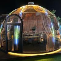 Quality Prefab Cabin House Restaurant Home Transparent Bubble Glamping Dome Dome Tent House for sale