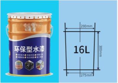 Cina Colorful Tinplate Steel Pail With Customized Lid Rubber Gasket And Stackable Design in vendita