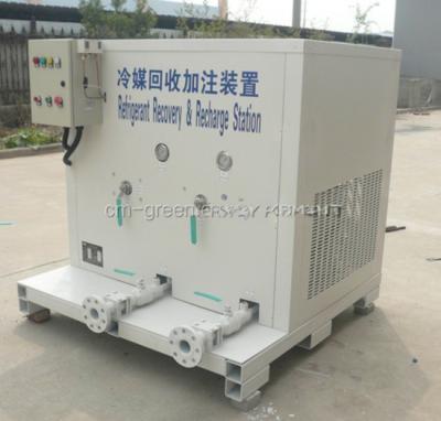 중국 CFC HFC 컬렉터 프레온 A / C 에어컨 냉장료 복구 충전 기계 R22 R134a 냉장료 복구 장치 5HP 복구 펌프 판매용