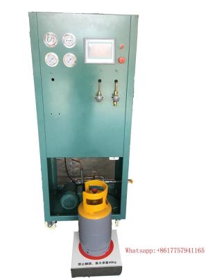 China 1-Stage R410a Refrigerant Recovery Filling Split Charging Machine R134a R22 Freon Recovery Recharge Machine for sale