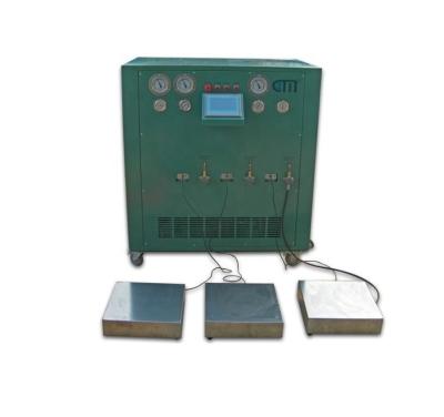 Chine machine automatique de recharge par fractionnement du réfrigérant machine de recharge ac R134a R22 machine de remplissage de récupération du réfrigérant à vendre