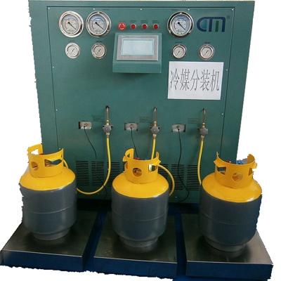 China CM20A Sistema de enchimento de recuperação de refrigerante de um estágio R134a R404a Máquina de recarga de recuperação à venda