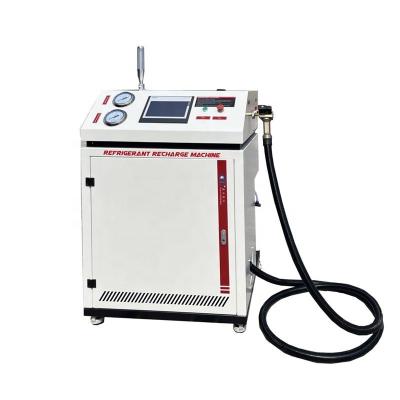 China R134a Máquina de recarga de refrigerante de refrigeración Unidad de recuperación de vapor de refrigeración totalmente automática Máquina de recarga de recuperación de AC en venta