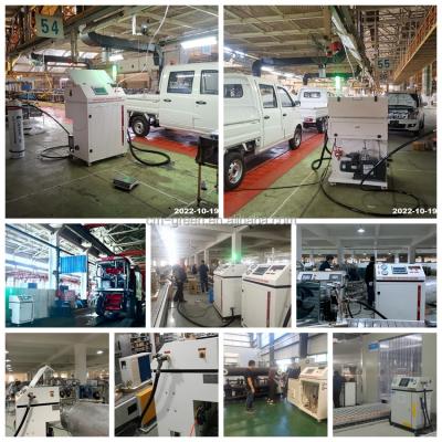 China R134a Máquina de recarga de refrigerante de refrigeración Unidad de recuperación de vapor de refrigeración totalmente automática Máquina de recarga de recuperación de AC en venta