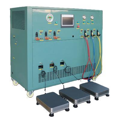 中国 3段階のR404a冷媒補給機 フレオン分割充電ステーション 多局復元充電機 販売のため