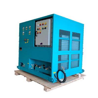 China R410a R407c R600a koelmiddel restgas terugwinningsmachine ac gasoplaadmachine 25HP terugwinningssysteem Te koop