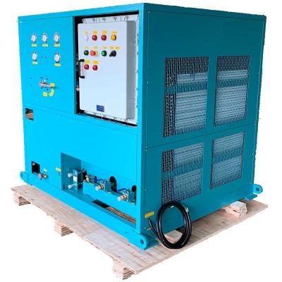 China R410a R407c R600a koelmiddel restgas terugwinningsmachine ac gasoplaadmachine 25HP terugwinningssysteem Te koop