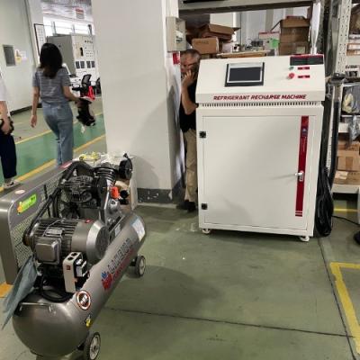 China R134a R22 Máquina de llenado de refrigerante con presión de aire comprimido de 0,5 a 0,7 MPa en venta