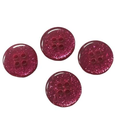 Cina Lo scintillio rosso della camicia abbottona il foro quattro con doppia superficie convessa in 28L per cucire in vendita