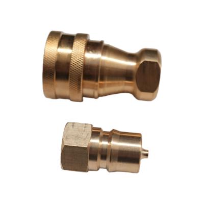 China Brass Quick-Change Couplings (1/2") – For Sweeper/Water Sprinkler Truck Water Pipes, Including Brass Male-Female Through-Water Couplings (Equal Tee) for sale