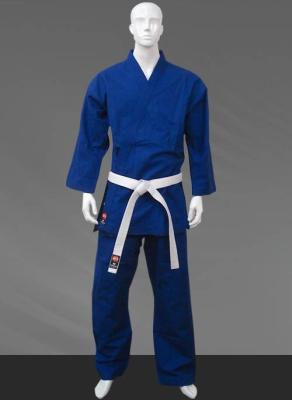Cina Uniforme blu di karatè di GI di Sean Connery, gi su ordinazione di karatè per gli uomini in vendita