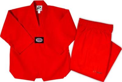 Cina Breve abbigliamento rosso di arti marziali dell'uniforme della manica WTF il Taekwondo per le donne in vendita
