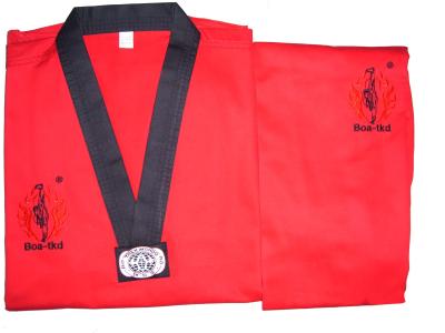 Cina Breve abbigliamento rosso di arti marziali dell'uniforme della manica WTF il Taekwondo per le donne in vendita