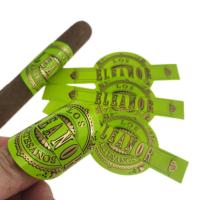 Quality Green Luxury Cigar Band Printing Personalized Branded Stickers For Packaging for sale