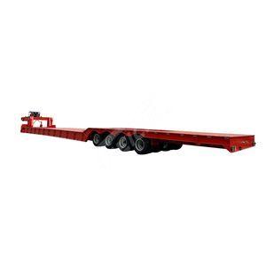 China Vehicle Master 4 Line 8 Axles 40 80 100 150 Ton Payload Gooseneck Excavator Transport Lowbed Low Semi Truck Trailer for sale