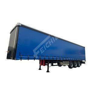 China Air Suspension Lift Axle 14 M Length Side Curtain Truck Trailer for sale