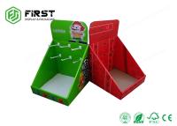 China Recyclable Customized Color Printing PDQ Counter Cardboard Counter Table Top Hook Display for sale