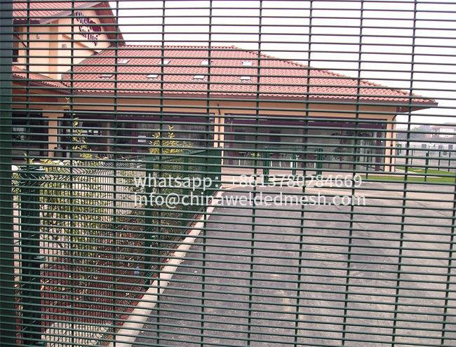 Galvanized Welded Mesh Security Fence , 358 Anti Climb Mesh Panels 5