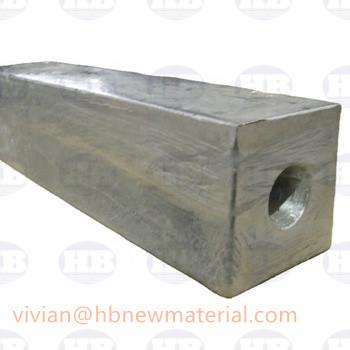 중국 산업용 맞춤용 마그네슘 합금 애노드 석유 파이프 플라인 7.7 kg 17 파운드 판매용