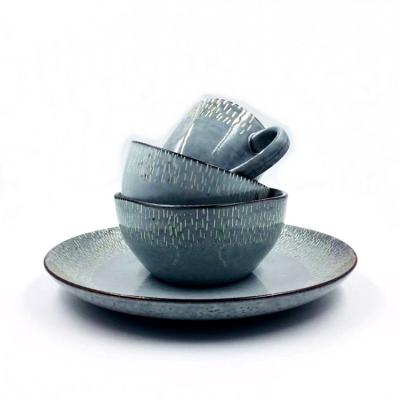 Κίνα Dinnerware πορσελάνης ανακούφισης λούστρου ρωγμών βαθμού αβ που τίθεται για το σπίτι προς πώληση