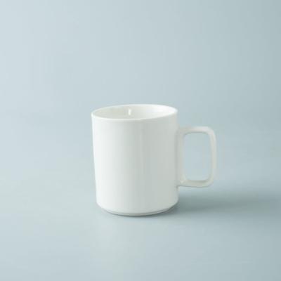 대중음식점을 위해 간단한 새로운 뼈 중국 10oz 285ml 백색 세라믹 찻잔