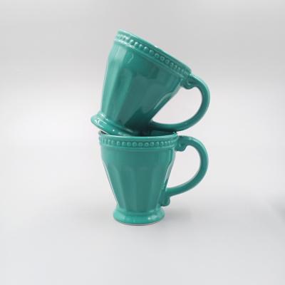 중국 작은 230ml 8Oz 세라믹 도자기 찻잔 개인화된 가정 사용 판매용
