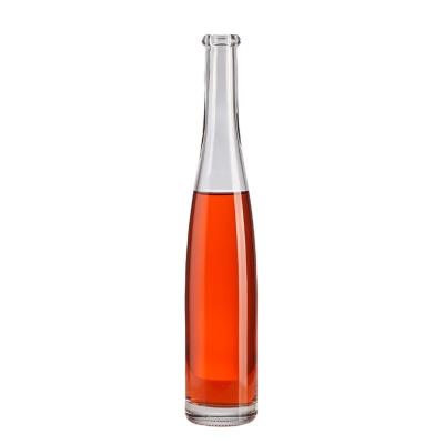 Cina Bottiglie di vino in vetro a collo lungo per whisky 375 ml 500 ml Bottiglie di bevande vuote chiare in vendita
