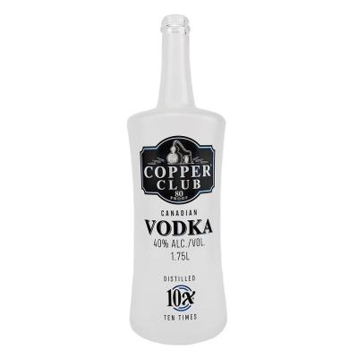 China Industriegetränke 700 ml 750 ml Frostglasflaschen für Wodka zu verkaufen