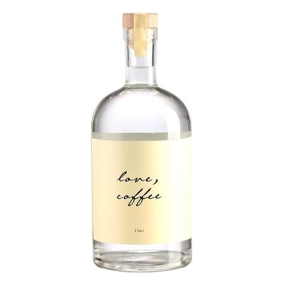 China Customized Logo Hot Stamping Glasflaschen für Alkohol Whisky Geschenk Brandy Flasche XO zu verkaufen